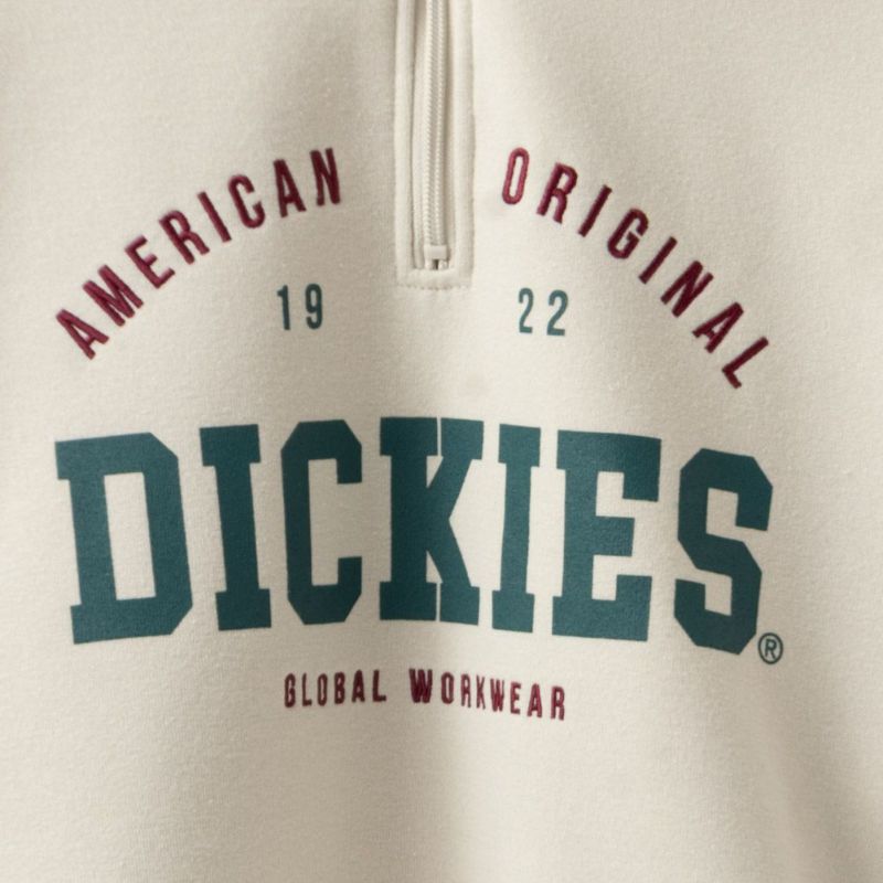 Dickies 裏起毛ハーフジップチュニック レディース Dickies 裏起毛ハーフジップチュニック レディース