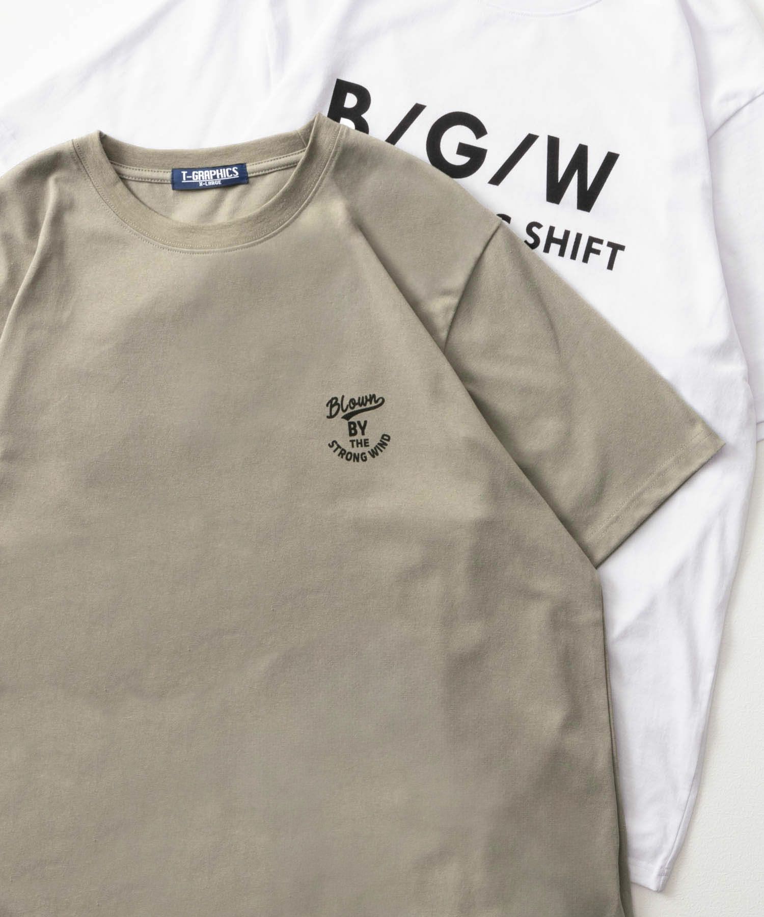 T-GRAPHICS ロゴプリント半袖Tシャツ メンズ